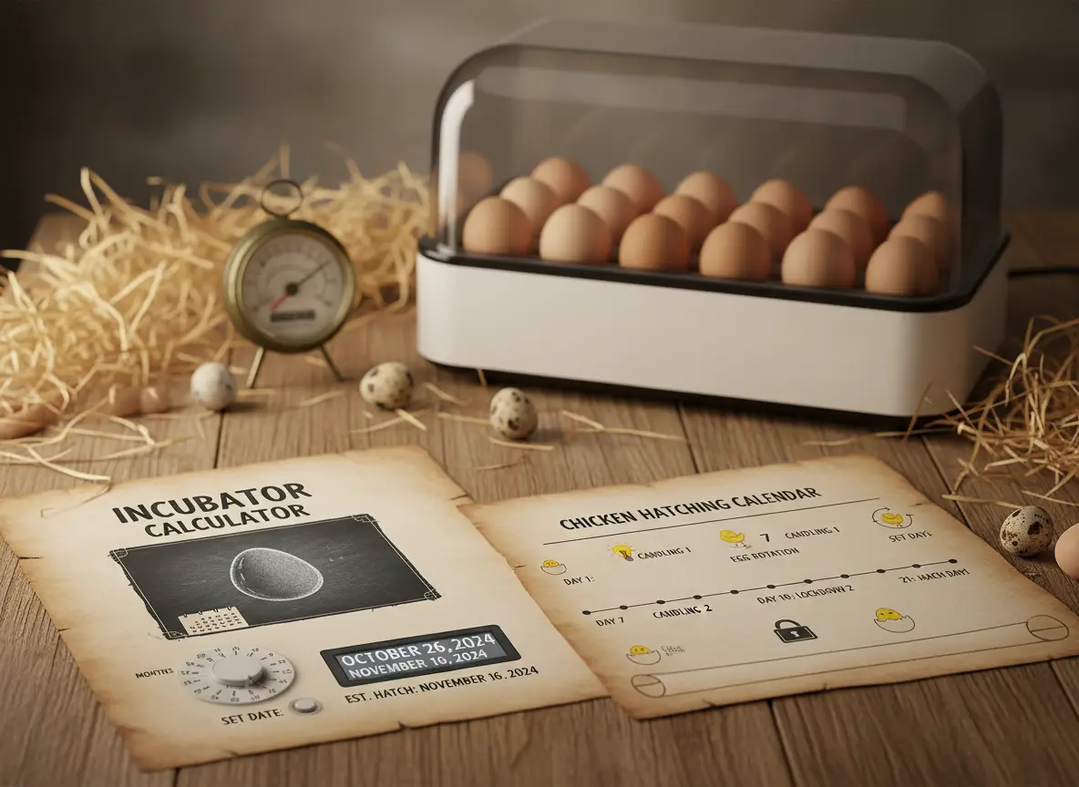 Chicken Hatch Calculator (Incubation Chart & Hatching Calendar)